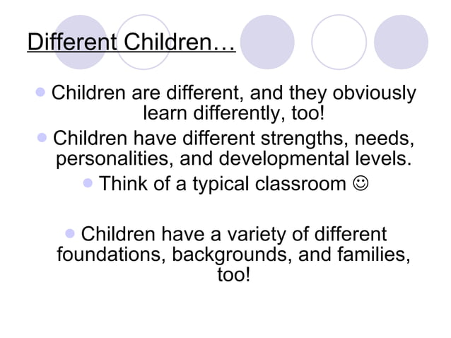 Different Children Different Instruction | PPT