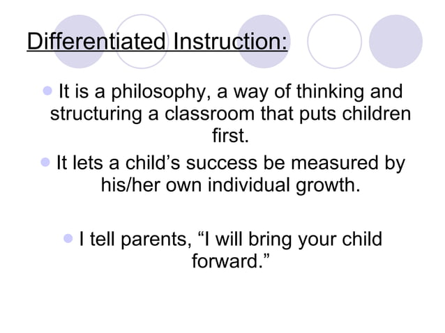 Different Children Different Instruction | PPT