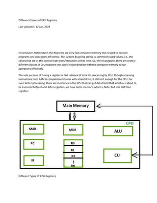 Differents Classes of CPU Registers.docx