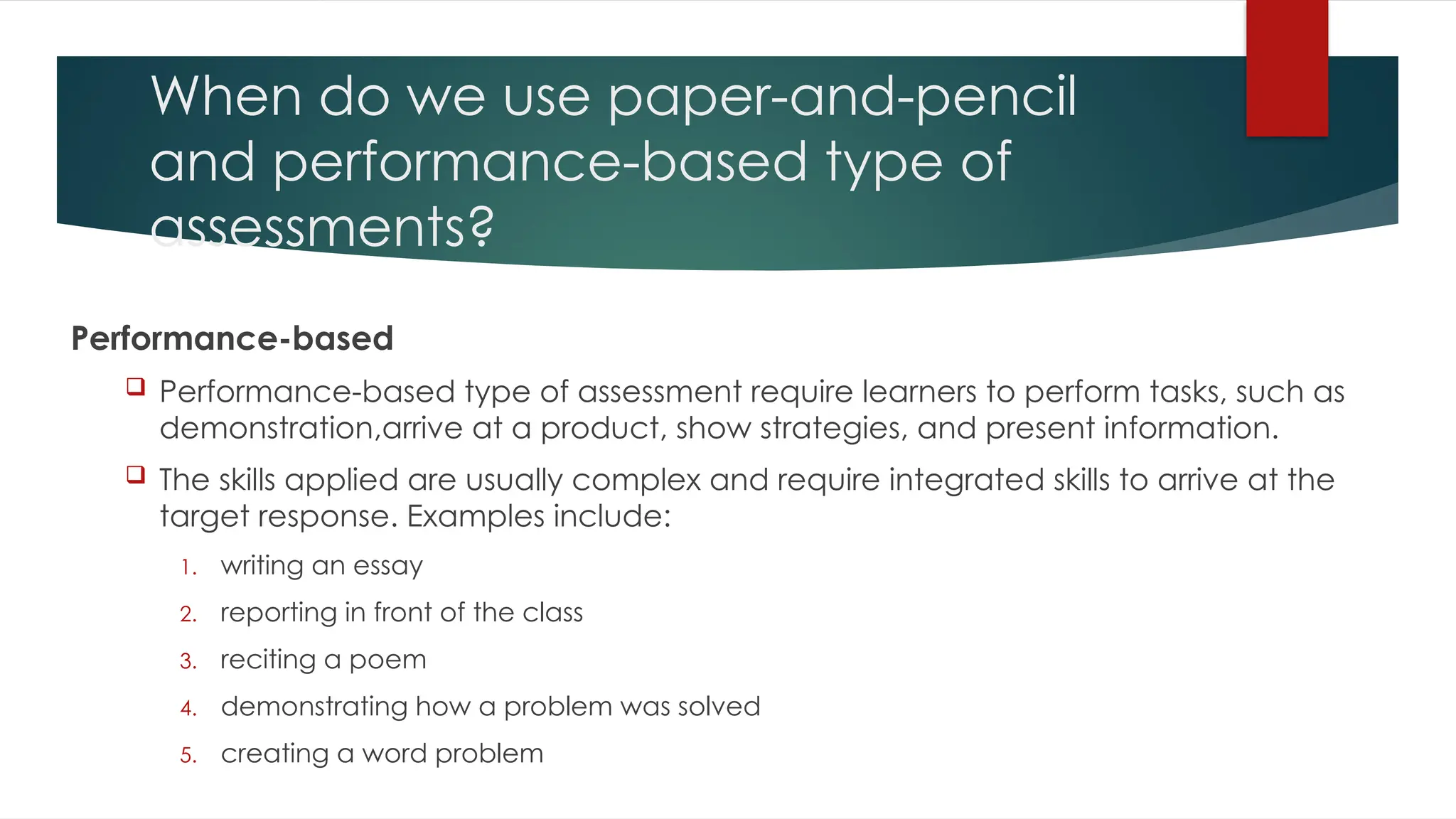 DIFFERENT CLASSIFICATIONS OF ASSESSMENT.pptx