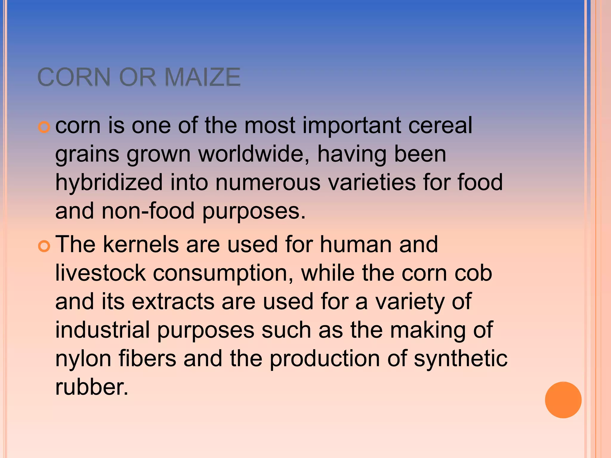 Different classifications of field crops.agronomy | PPTX
