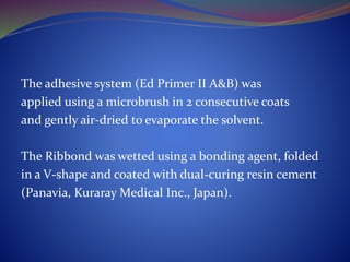 Different clinical applications of bondable reinforcement ribbond in ...