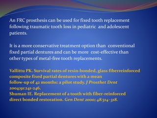 Different clinical applications of bondable reinforcement ribbond in ...