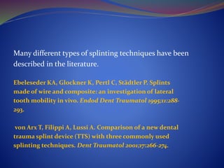 Different clinical applications of bondable reinforcement ribbond in ...
