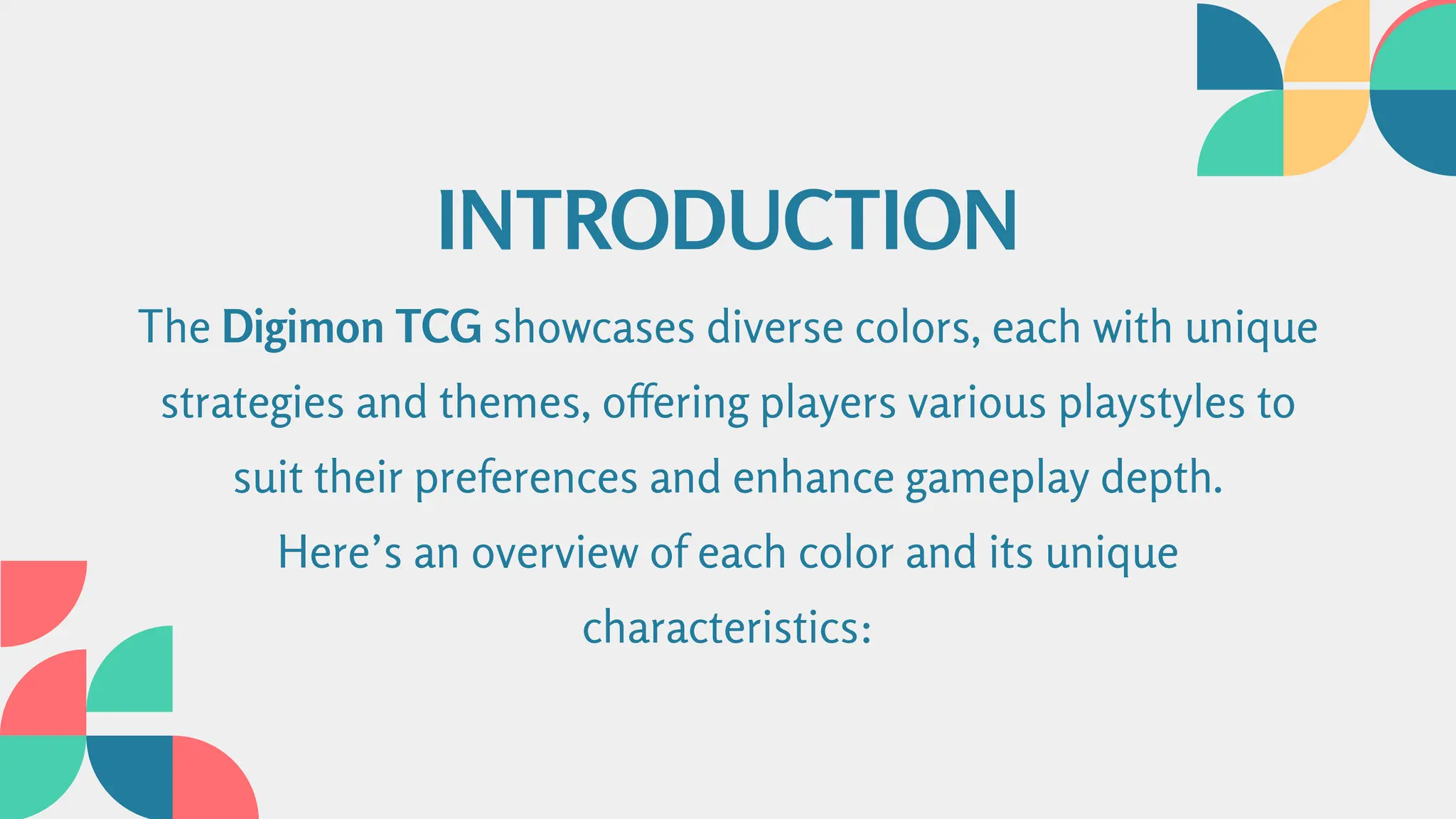 Different Colors in Digimon TCG and Their Unique Playstyles | PDF