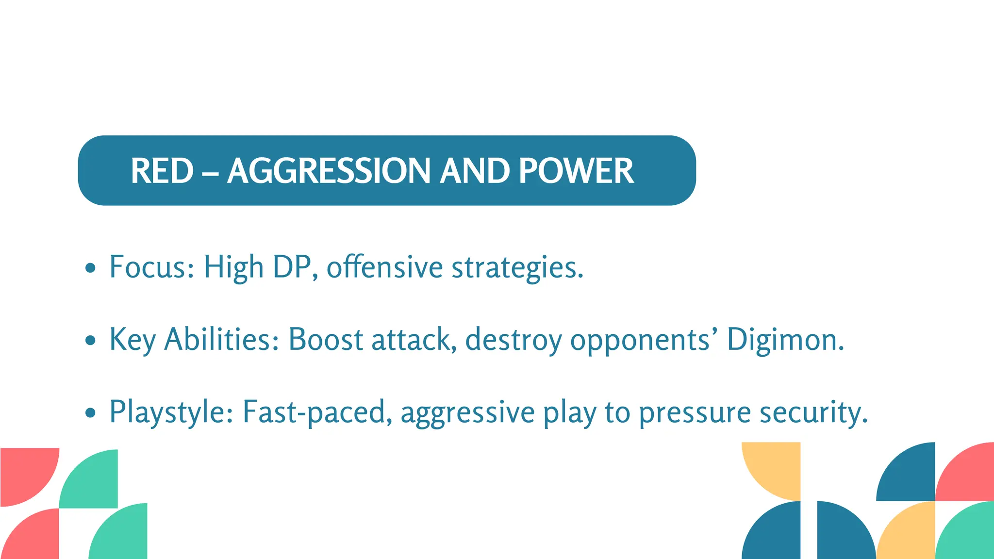 Different Colors in Digimon TCG and Their Unique Playstyles | PDF