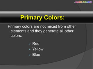 Different color theory | PPTX | Painting | Arts and Crafts