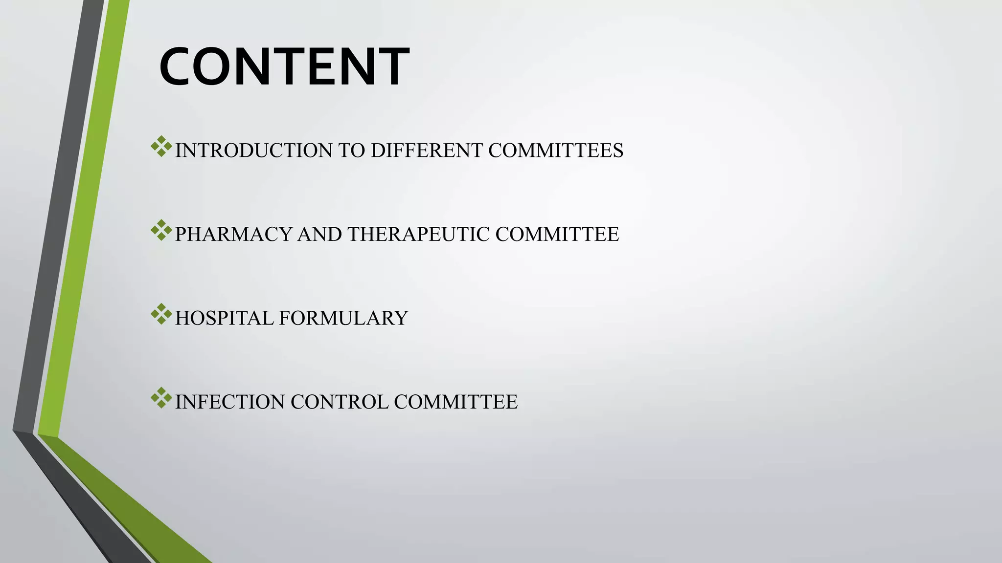 DIFFERENT COMMITTEES IN THE HOSPITAL.pptx