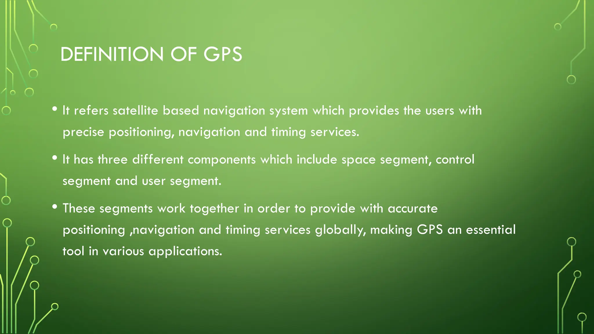 The Different components of global positioning System.pptx