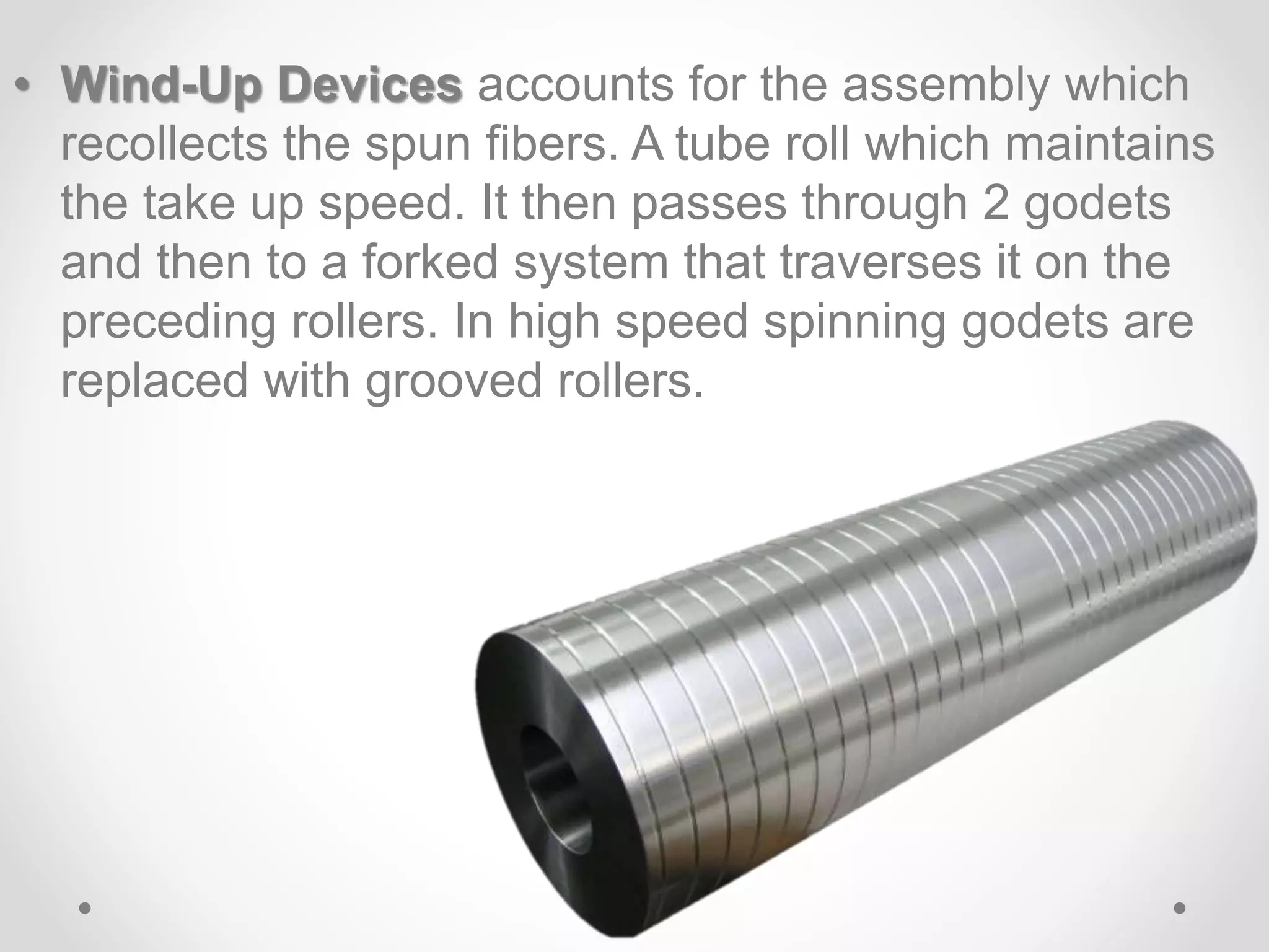 Different components of spinning process | PPTX