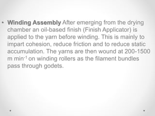 Different components of spinning process | PPTX