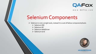 Different components or tools of selenium | PPT