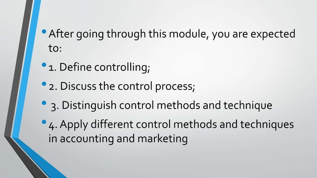 Different Controlling Methods and Techniques.pptx | Business Accounting ...