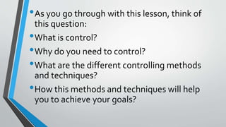 Different Controlling Methods and Techniques.pptx