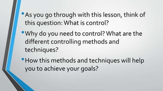 Different Controlling Methods and Techniques.pptx