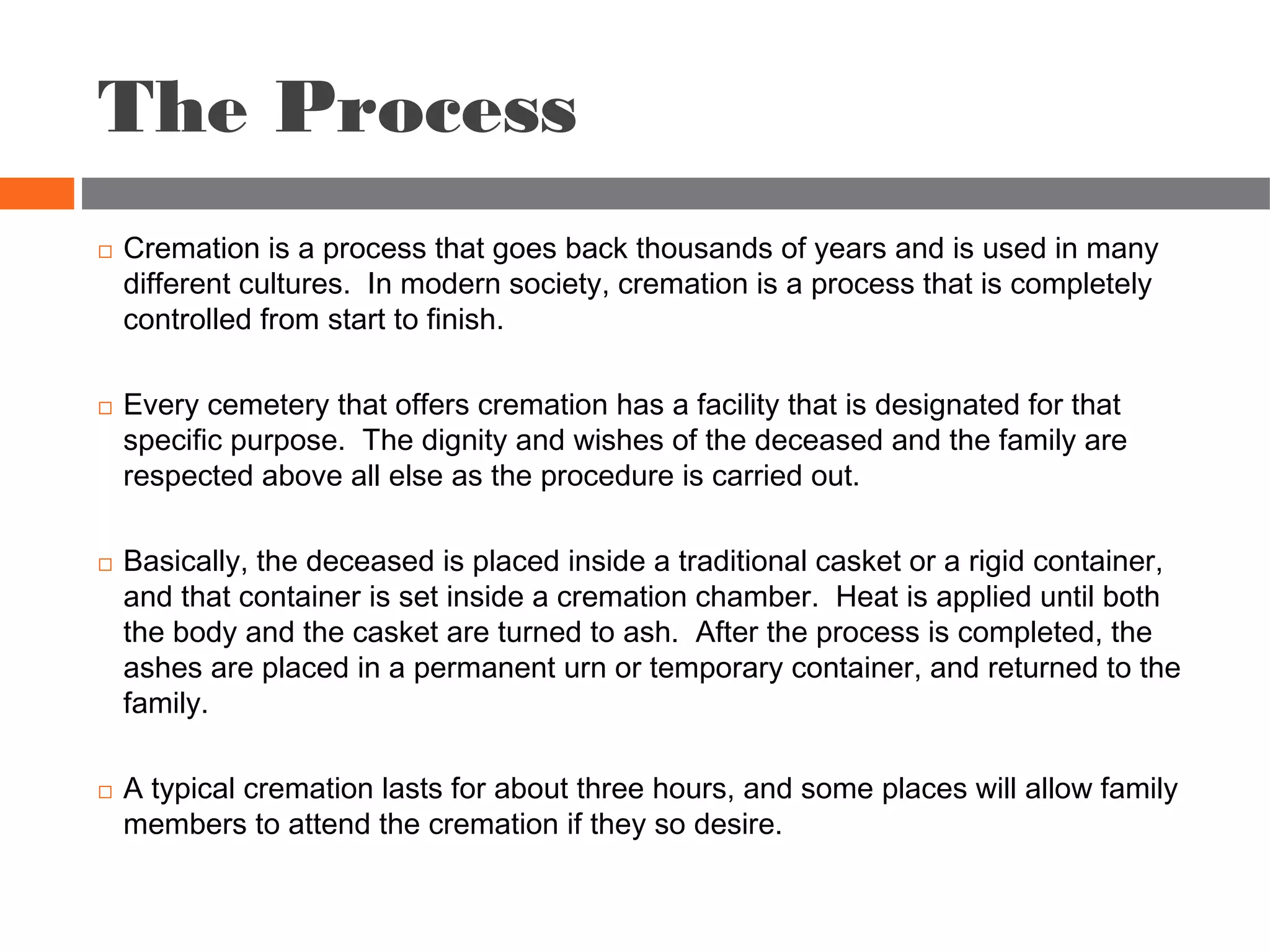 Different cremation options | PPT