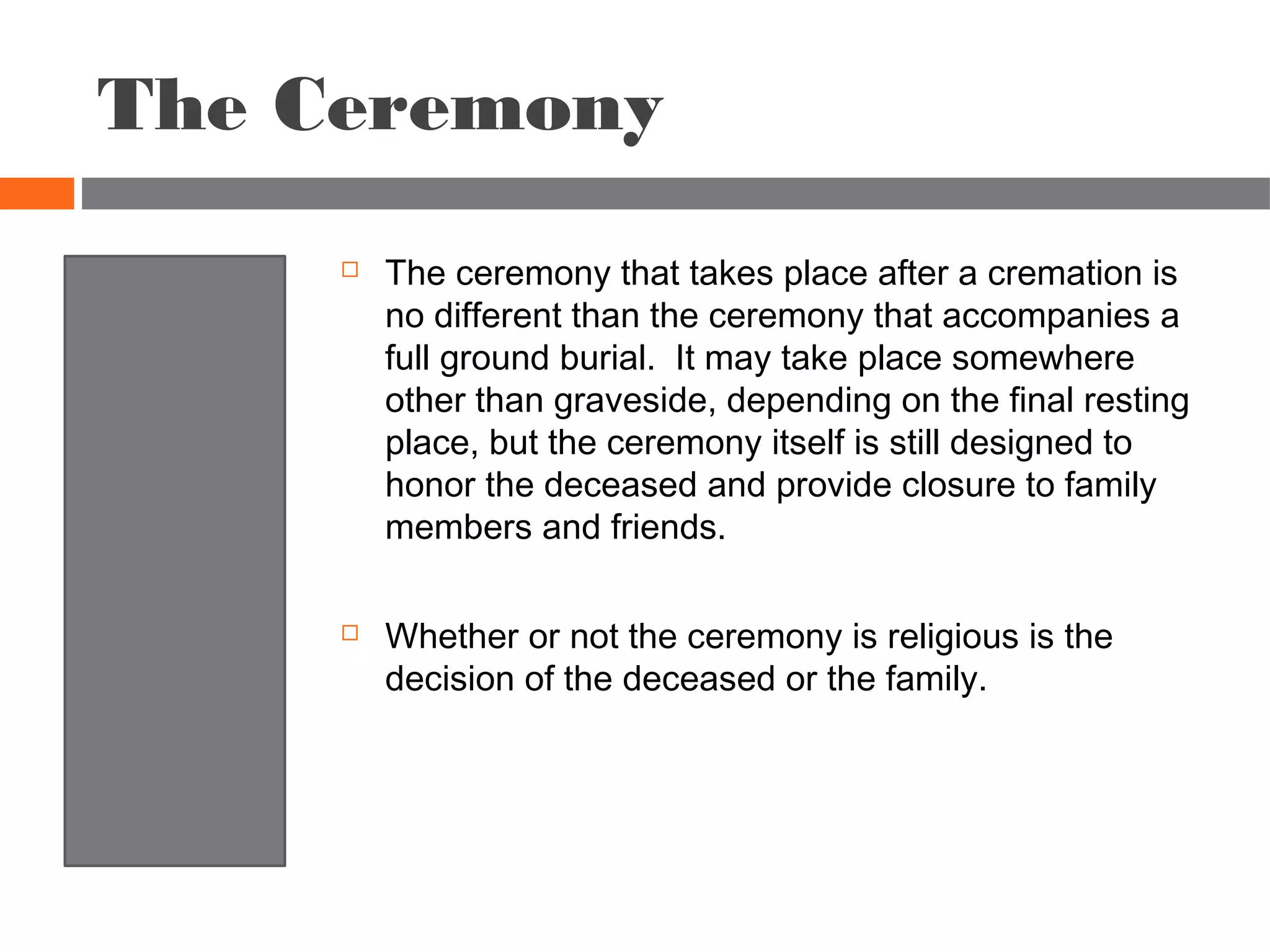 Different cremation options | PPT