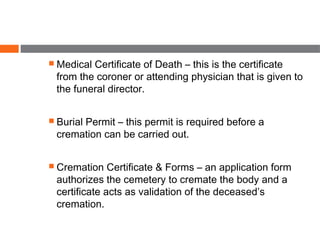 Different cremation options | PPT