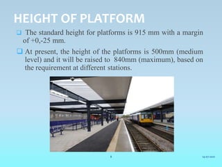Different Cross sections of Rail Tracks and Railway Station Layout | PPTX