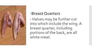 Different cuts of Poultry and Game.ppt Bird | PPTX