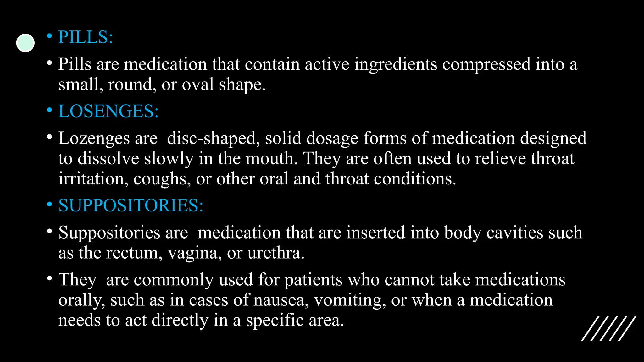 DIFFERENT DOSAGE FORMS OF DRUGS.pptx for PHBT | PPTX