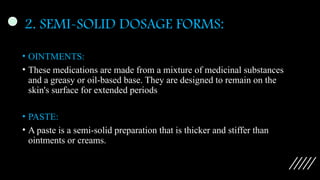 DIFFERENT DOSAGE FORMS OF DRUGS.pptx for PHBT | PPTX
