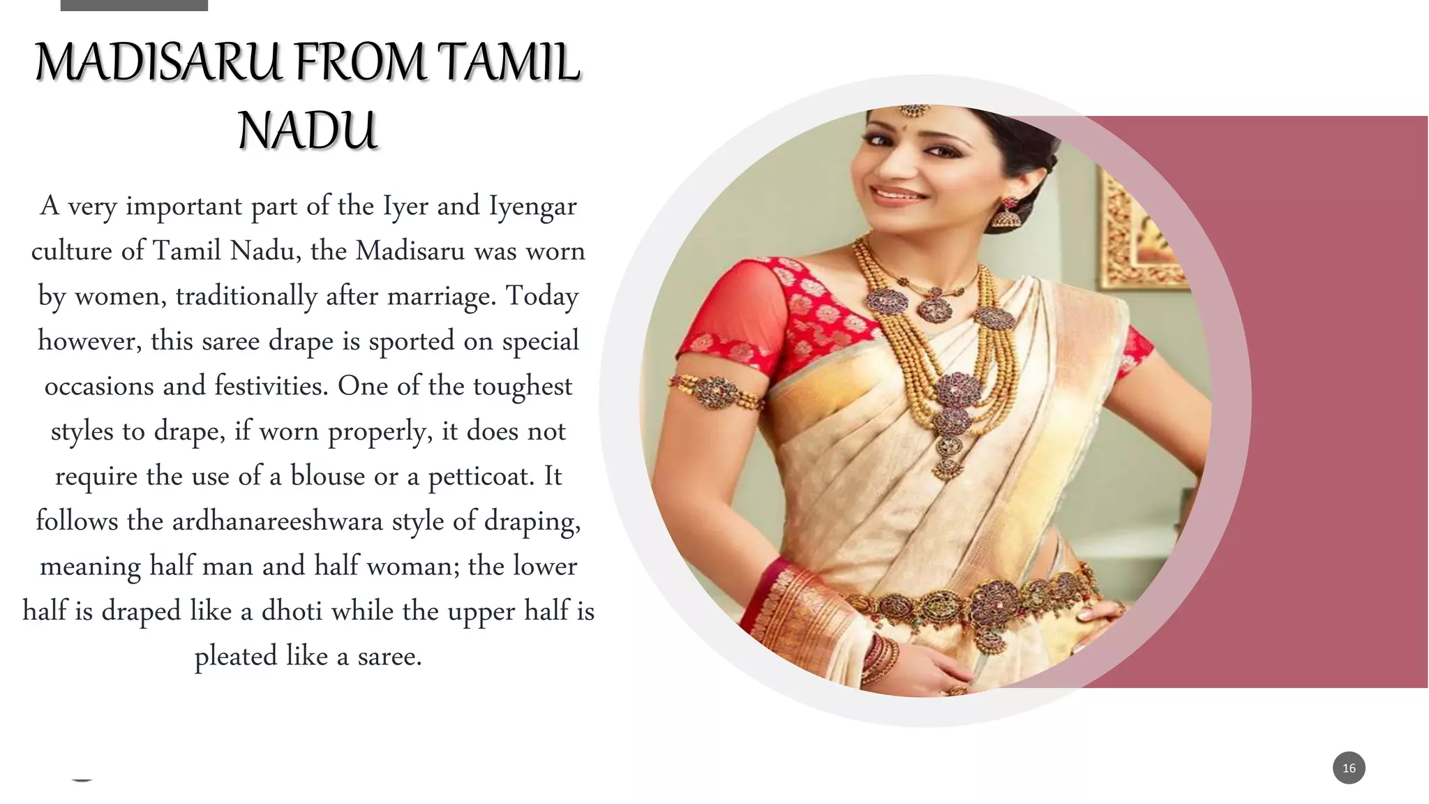 Different saree drapes | PPTX