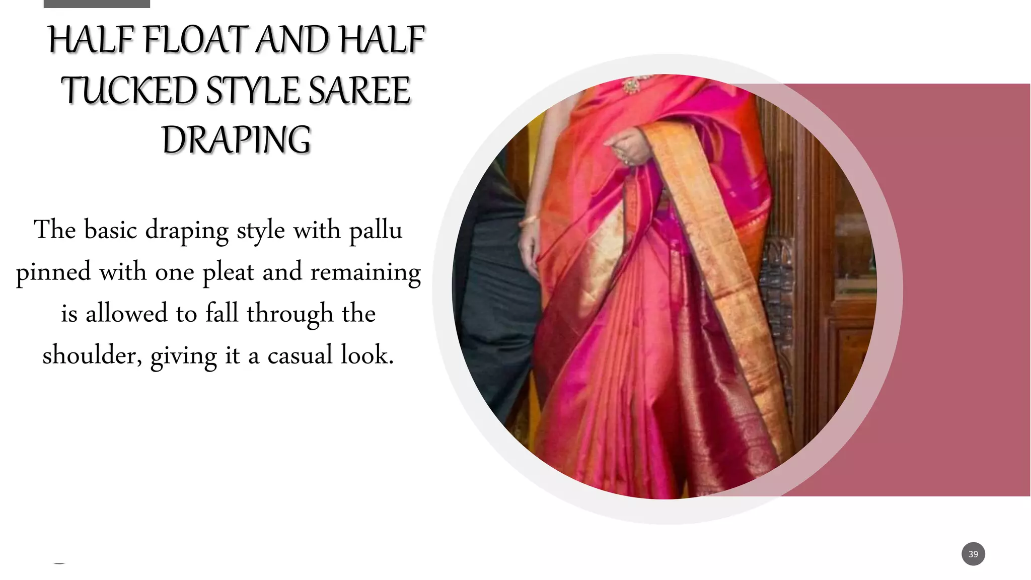 Different saree drapes | PPTX
