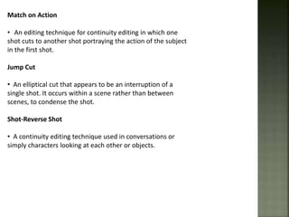 Different Editing Techniques in Media | PPT