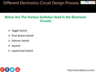 Different electronics circuit design process | PPTX