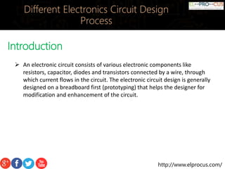Different electronics circuit design process | PPTX
