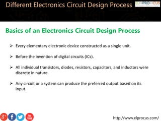 Different electronics circuit design process | PPTX