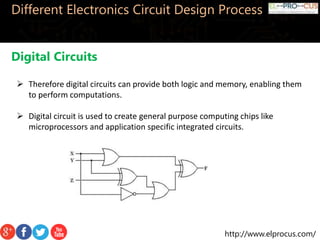 Different electronics circuit design process | PPTX