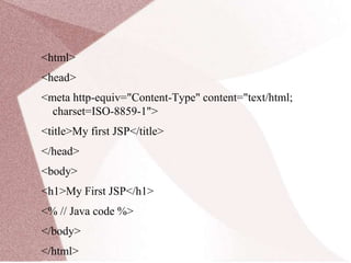 Different examples of jsp codes | PPT