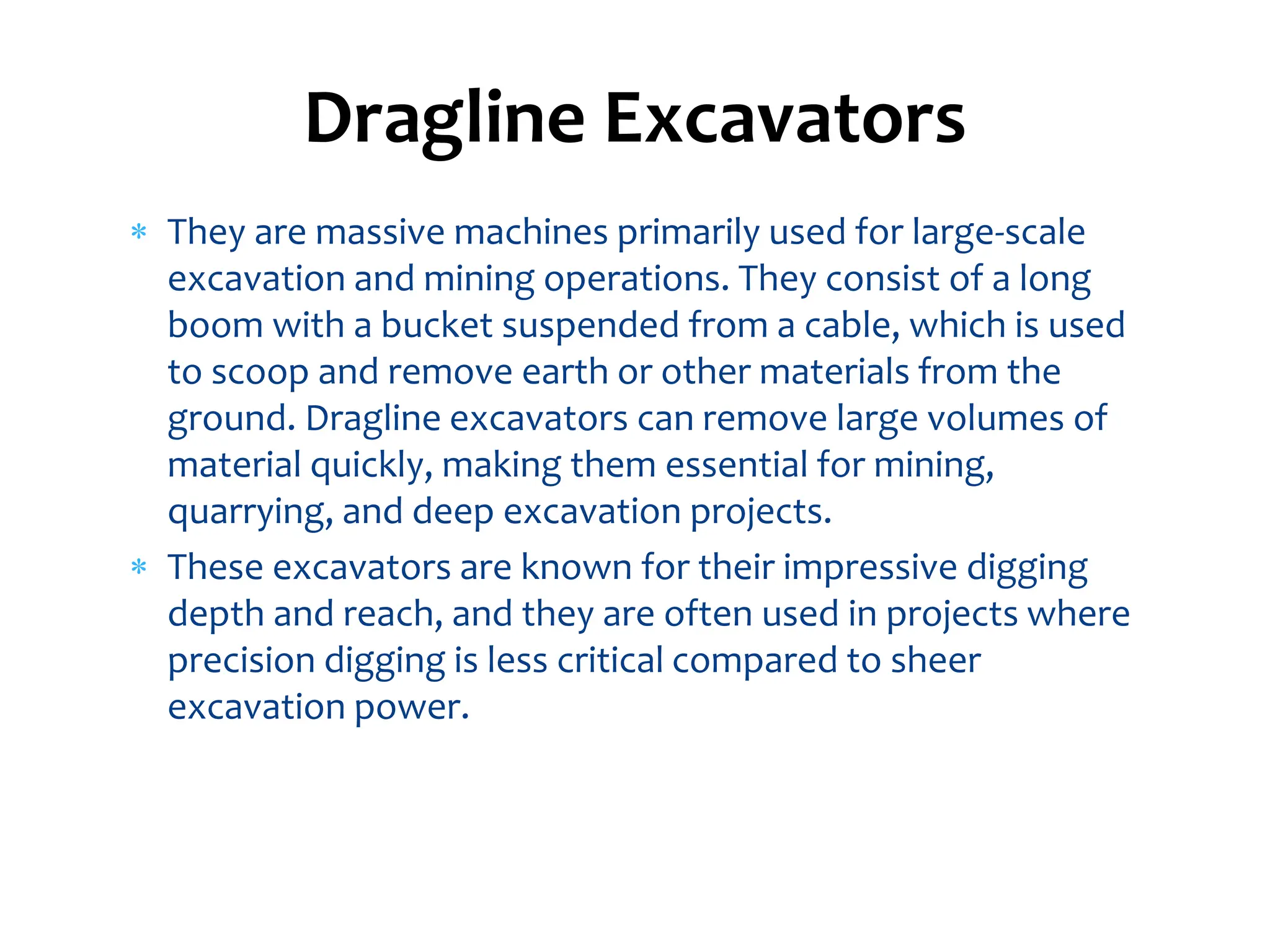 Different Excavator Types and Their Construction Site Applications.pptx ...