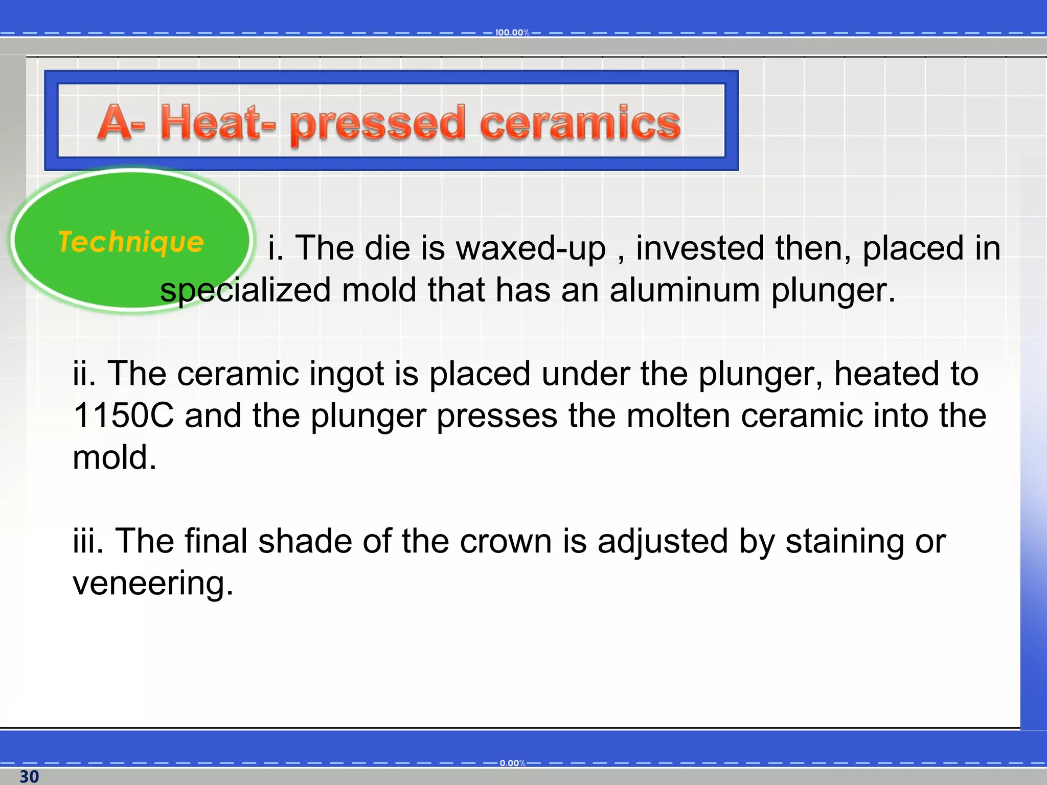 Different fabrication techniques of ceramics | PPT