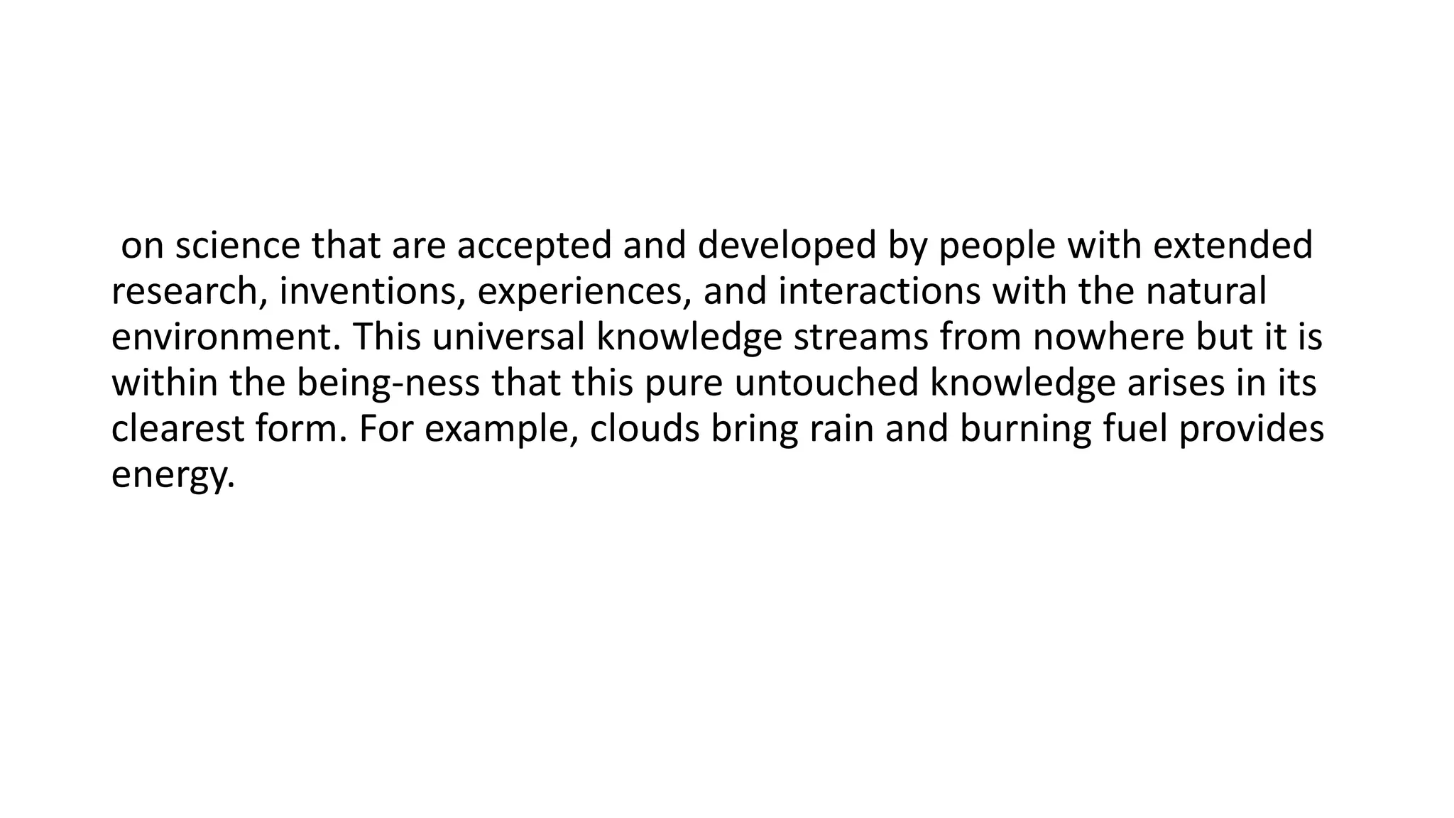 Different Facets of Knowledge and Relationship between Local | PPTX