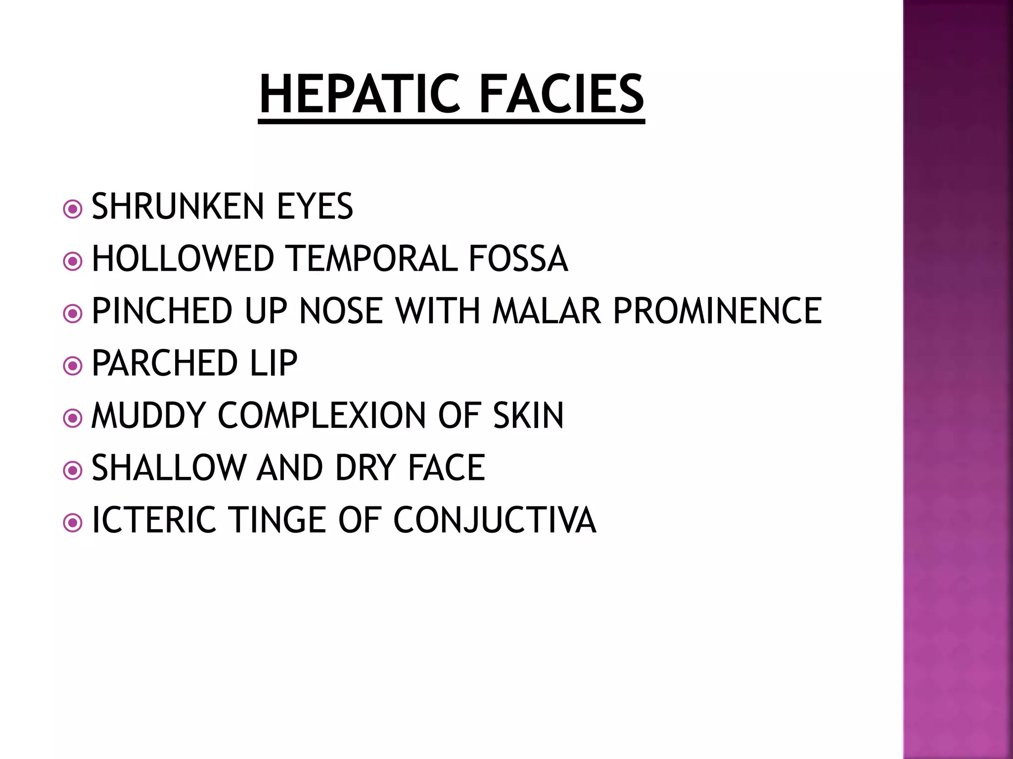 Different facies used in the diagnosis of disease | PPTX