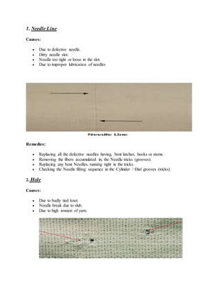 Different faults of fabric | DOCX