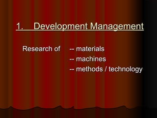 Different fields of management | PPT