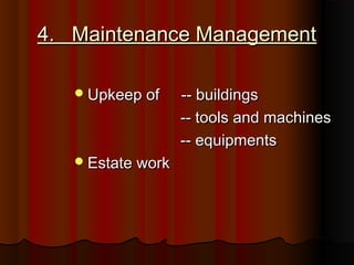 Different fields of management | PPT