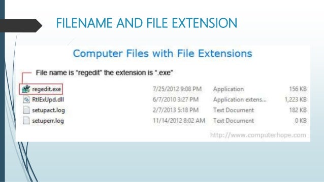 Computer File Format/Extension