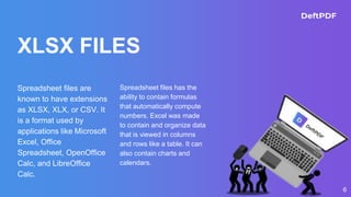 Different file types | PPTX