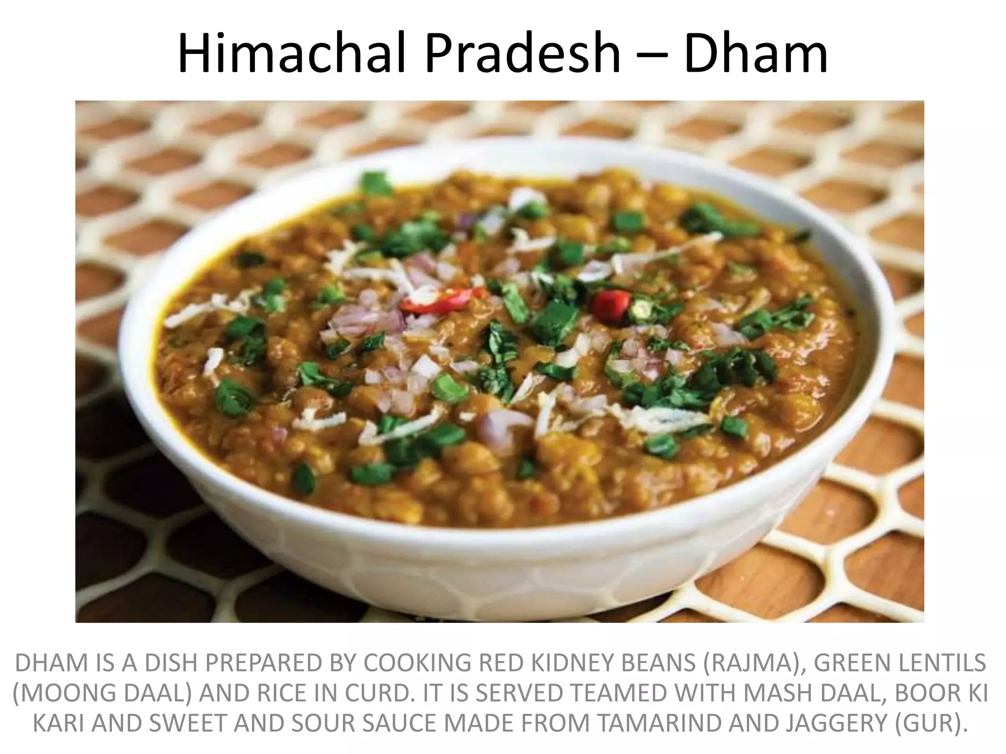 Different food from different states | PPTX