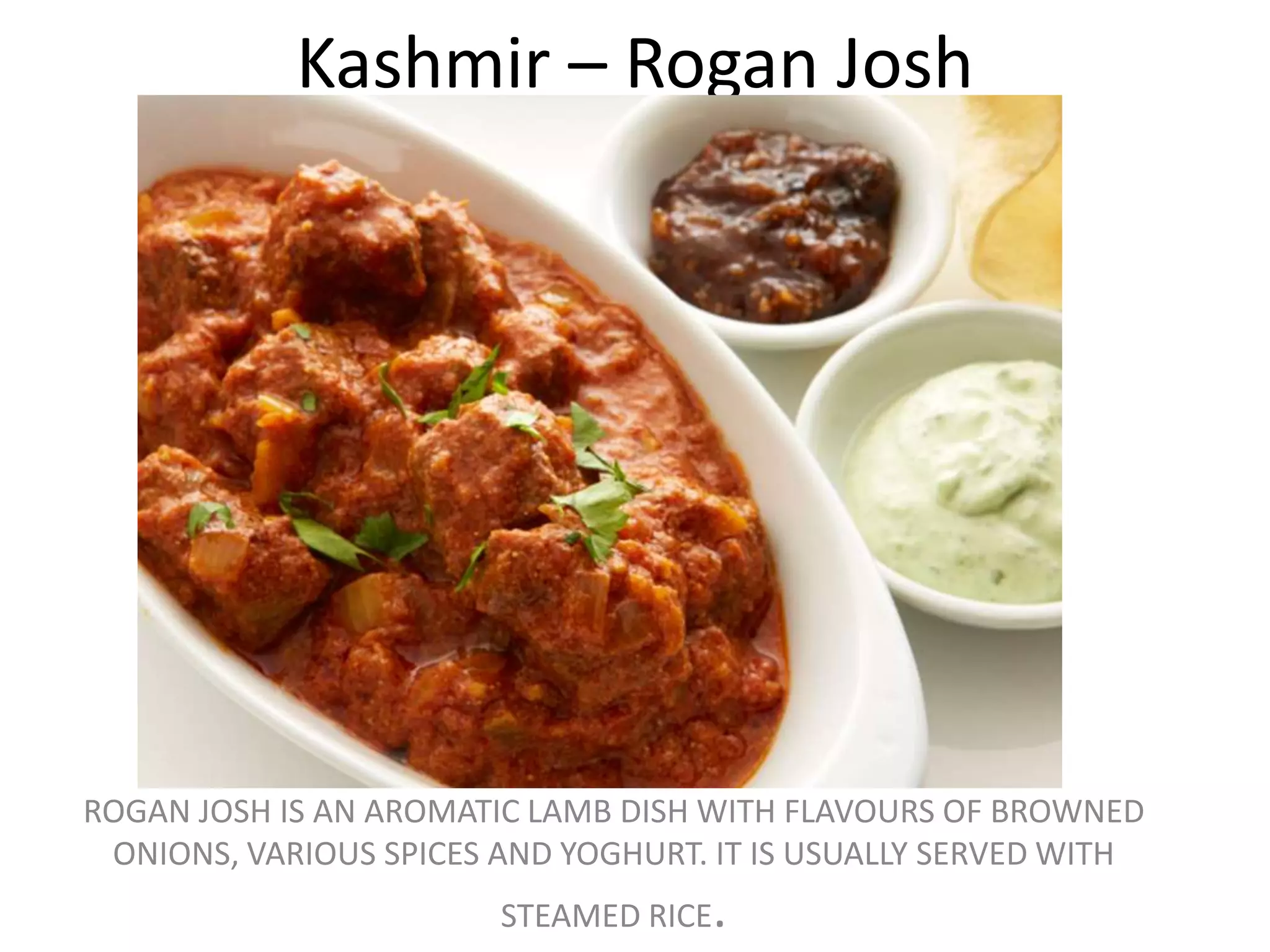 Different food from different states | PPTX