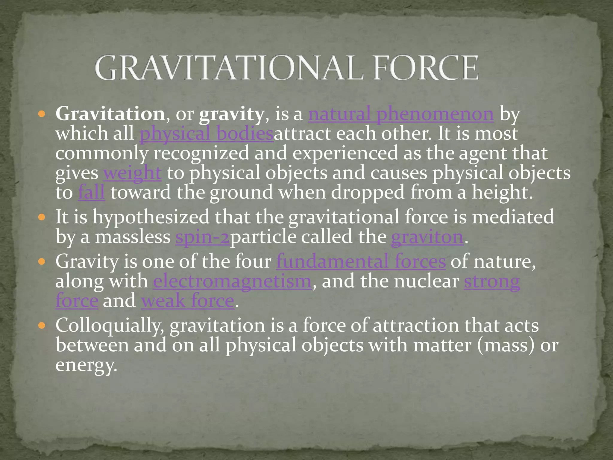 Different forces of nature | PPTX