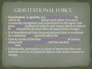 Different forces of nature | PPTX
