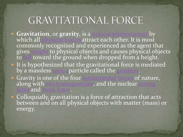 Different forces of nature | PPTX