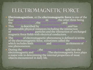 Different forces of nature | PPTX