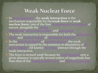 Different forces of nature | PPTX